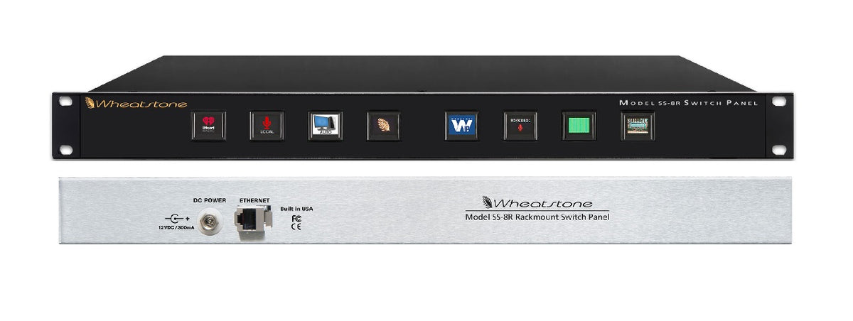 Wheatstone SS8-R OLED Control Panel – Marketing Marc Vallee inc.